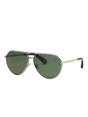 Philipp Plein Pilot Frame Double-bridge Sunglasses