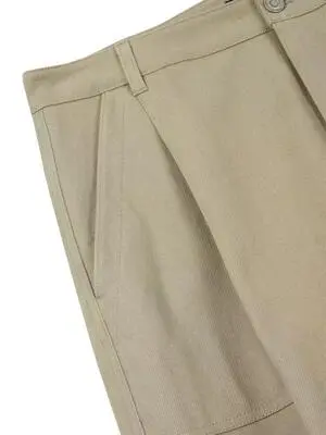 STUDIO TOMBOY Button-detail Cotton Trousers