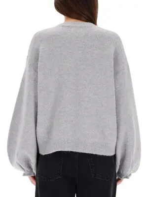 ROTATE BY BIRGER CHRISTENSEN Sweater With Wide Sleeves - Grey