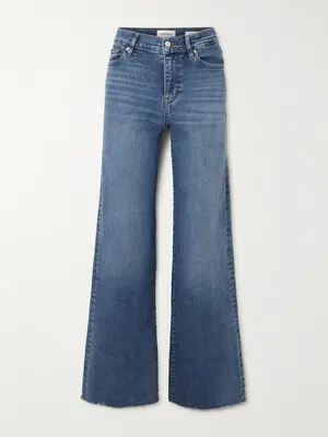 FRAME Le Slim Palazzo High-rise Wide-leg Jeans