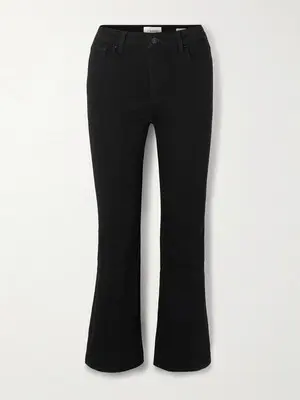 FRAME Reboot Crop High-rise Bootcut Jeans