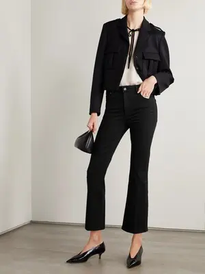 FRAME Reboot Crop High-rise Bootcut Jeans