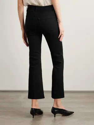 FRAME Reboot Crop High-rise Bootcut Jeans