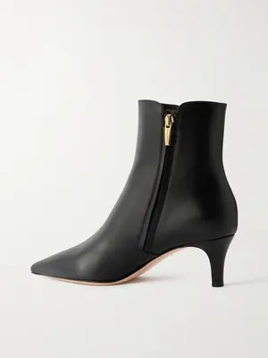 GIANVITO ROSSI Levy 55 Leather Ankle Boots