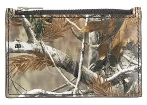 Supreme Leather Zip Card Holder - Realtree Hardwoods Camo