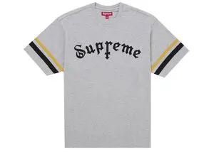 Supreme Cross Short Sleeve Top - Grey