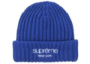 Supreme Chunky Rib Beanie - Royal