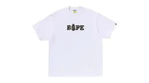 A BATHING APE 1st Camo Logo Relaxed Fit Tee Shirt - White