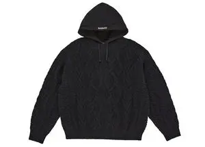 Supreme Cable Hooded Sweater