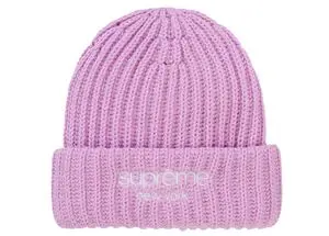 Supreme Chunky Rib Beanie - Pink