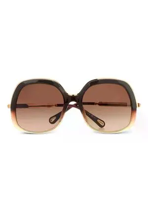 Chloé Square-frame Sunglasses - Brown