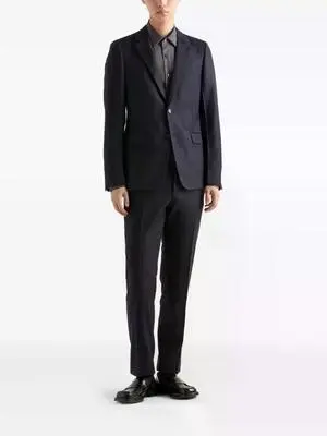 Prada Pinstripe-pattern Notch-lapel Suit - Blue