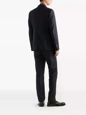 Prada Pinstripe-pattern Notch-lapel Suit - Blue