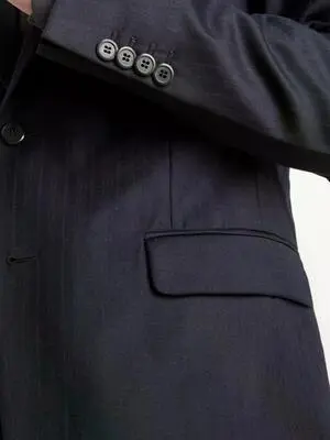 Prada Pinstripe-pattern Notch-lapel Suit - Blue
