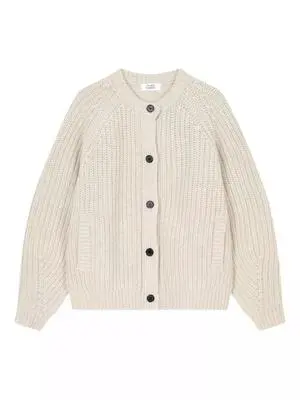STUDIO TOMBOY Button Wool Cardigan - Neutrals