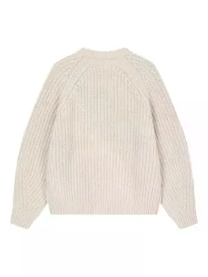 STUDIO TOMBOY Button Wool Cardigan - Neutrals