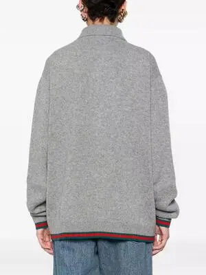 Gucci Striped Hem Cardigan