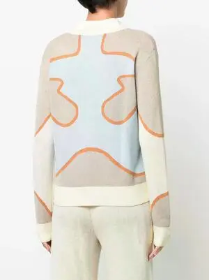LUKHANYO MDINGI Abstract-knit Cotton Jumper