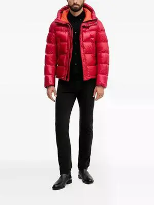 BLAUER. Hooded Padded Jacket - Red