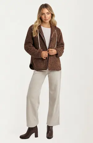KNIT & LOUNGE Cozy Hooded Jacket