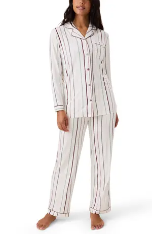 KINDRED BRAVELY Clea Classic Long Sleeve Maternity & Nursing Pajama Classic Stripe