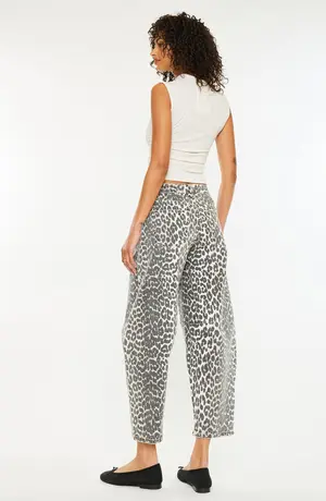 KANCAN Xena High Rise Horseshoe Jeans - Beige