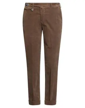 BARBATI Tapered Velvet Trousers Brown