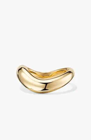 Mejuri Dôme Figure Ring - 18k Gold Vermeil