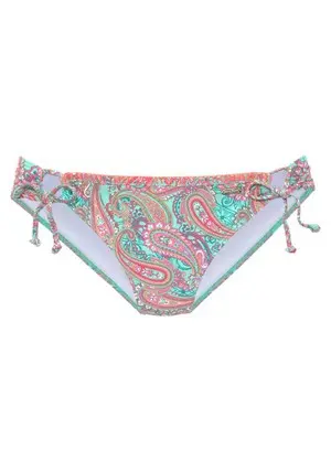 LASCANA Paisley Print Bikini Bottom - Mint Printed