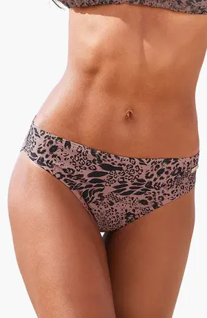 LASCANA Leopard Print Bikini Bottom - Brown Print