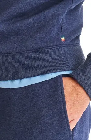 PRIMARY Fit Cozy Fleece Quarter-zip Sweatshirt - Heather Navy