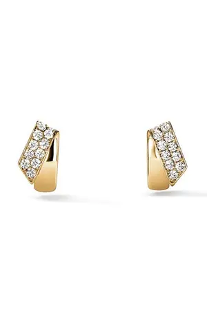 Hearts On Fire Inside Out Diamond Flip Earrings - Yellow Gold