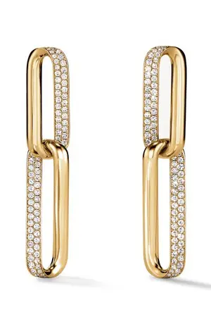 HEARTS ON FIRE HEARTS ON FIRE Inside Out Diamond Link Earrings