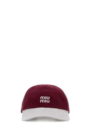 Miu Miu Two-Tone Drill Baseball Cap - Multicoloured