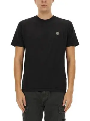 Stone Island T-shirt With Logo - Black