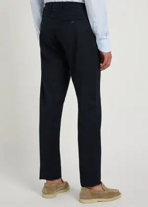 Canali Slim Straight-leg Wool Trousers