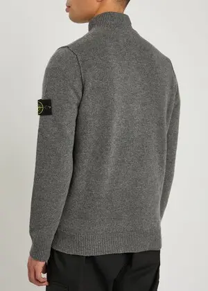 Stone Island Wool-blend Polo Jumper