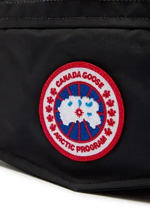 Canada Goose Logo-appliqué Twill Belt Bag - Black