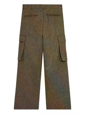 A PAPER KID Houndstooth Cargo Pants