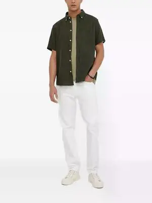 LES DEUX Buttoned Short-sleeve Shirt
