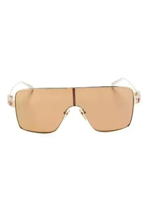 Gucci Logo-embellished Sunglasses - Gold