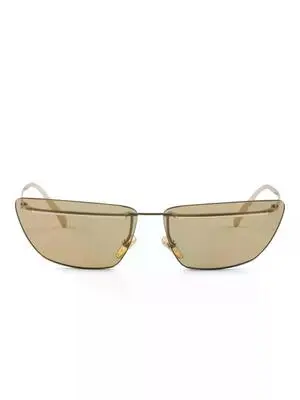 Prada Metal-frame Cat-eye Sunglasses - Gold