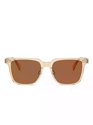 Oliver Spencer Square-frame Sunglasses - Brown
