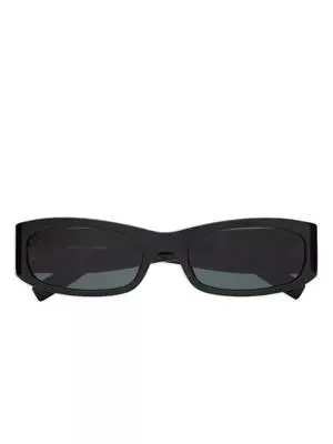 Saint Laurent Sl M152 Logo-plaque Rectangle Sunglasses - Black