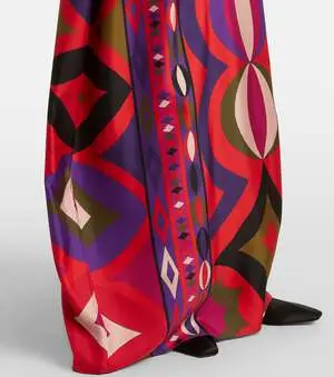 Emilio Pucci Collane Cutout Silk Kaftan