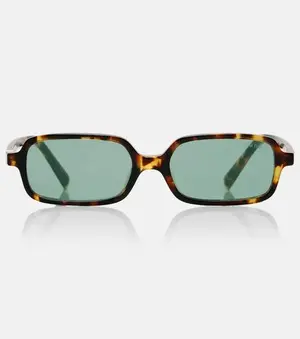 Miu Miu Miu Regard Rectangular Sunglasses - Brown