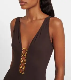 KARLA COLLETTO Luca Swimsuit - Brown