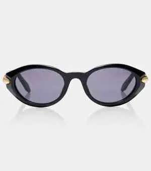 BVLGARI Serpenti Viper Oval Sunglasses - Black