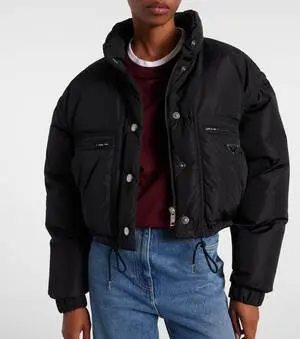 Prada Re-nylon Cropped Down Jacket