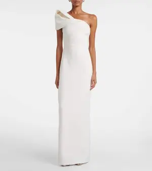 Safiyaa Bridal Blanchette Crêpe Gown